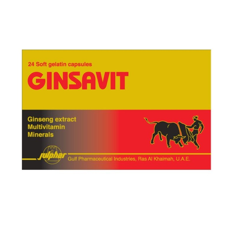 Ginsavit - 24 Softgels for Vitality & Wellness