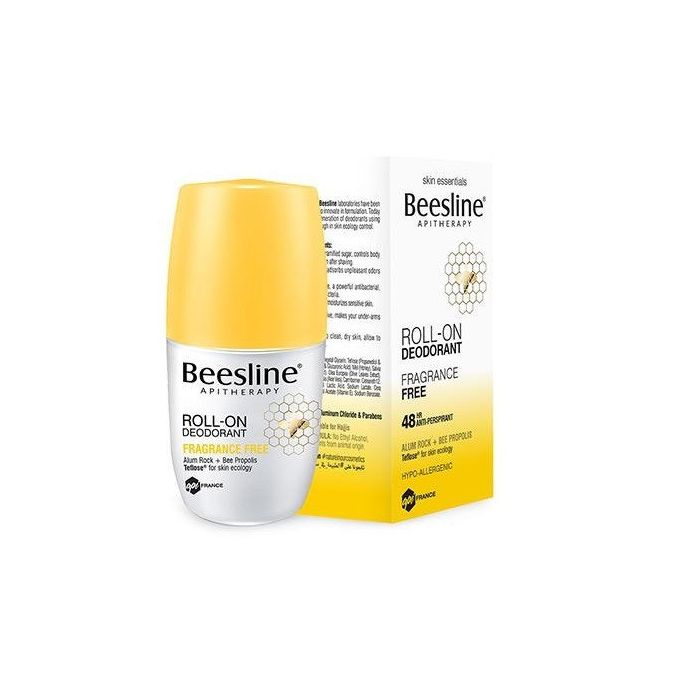 Beesline Roll-On Deodorant Fragrance-Free 50ml - Pharmacoline